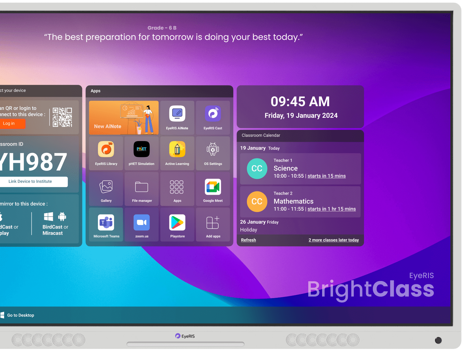 EyeRIS Digital Board - The World’s First AI Digital Board for Next-Gen Smart Classrooms